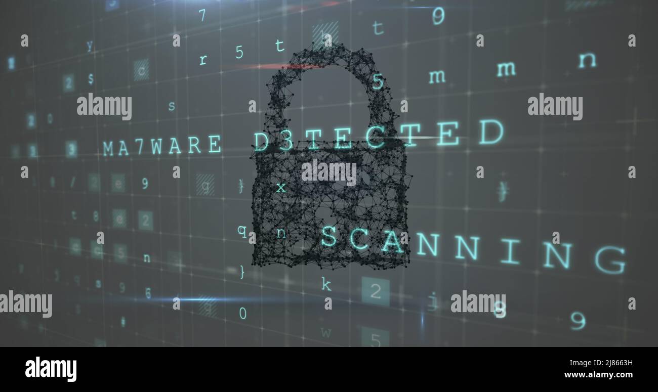 Digital padlock with security features 4k Stock Photo - Alamy