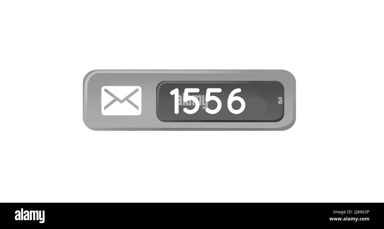 Message icon with numbers 4k Stock Photo - Alamy