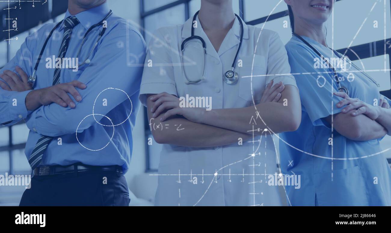 Medical practitioners and mathematical equations 4k Stock Photo - Alamy