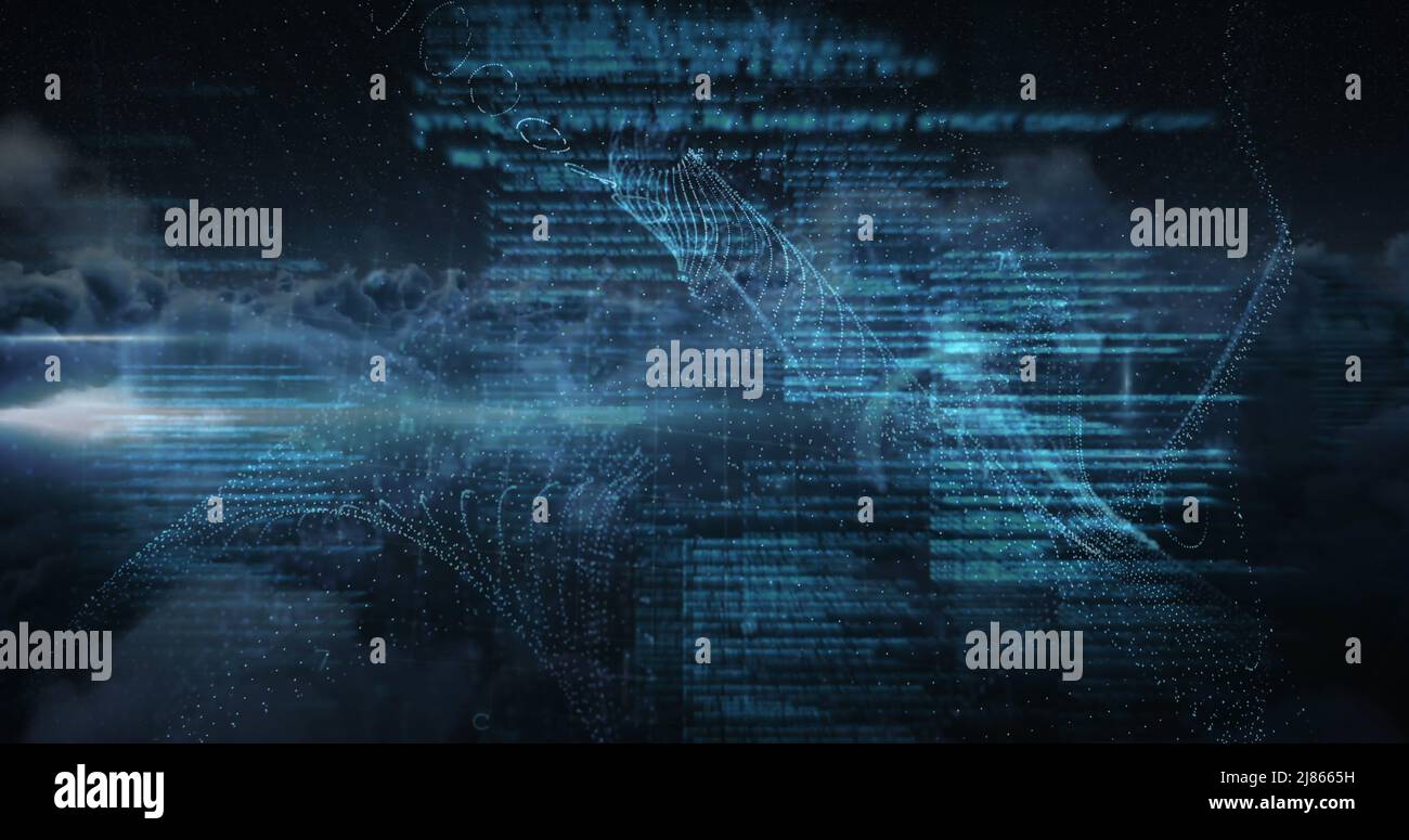 Digital lock in the sky 4k Stock Photo - Alamy