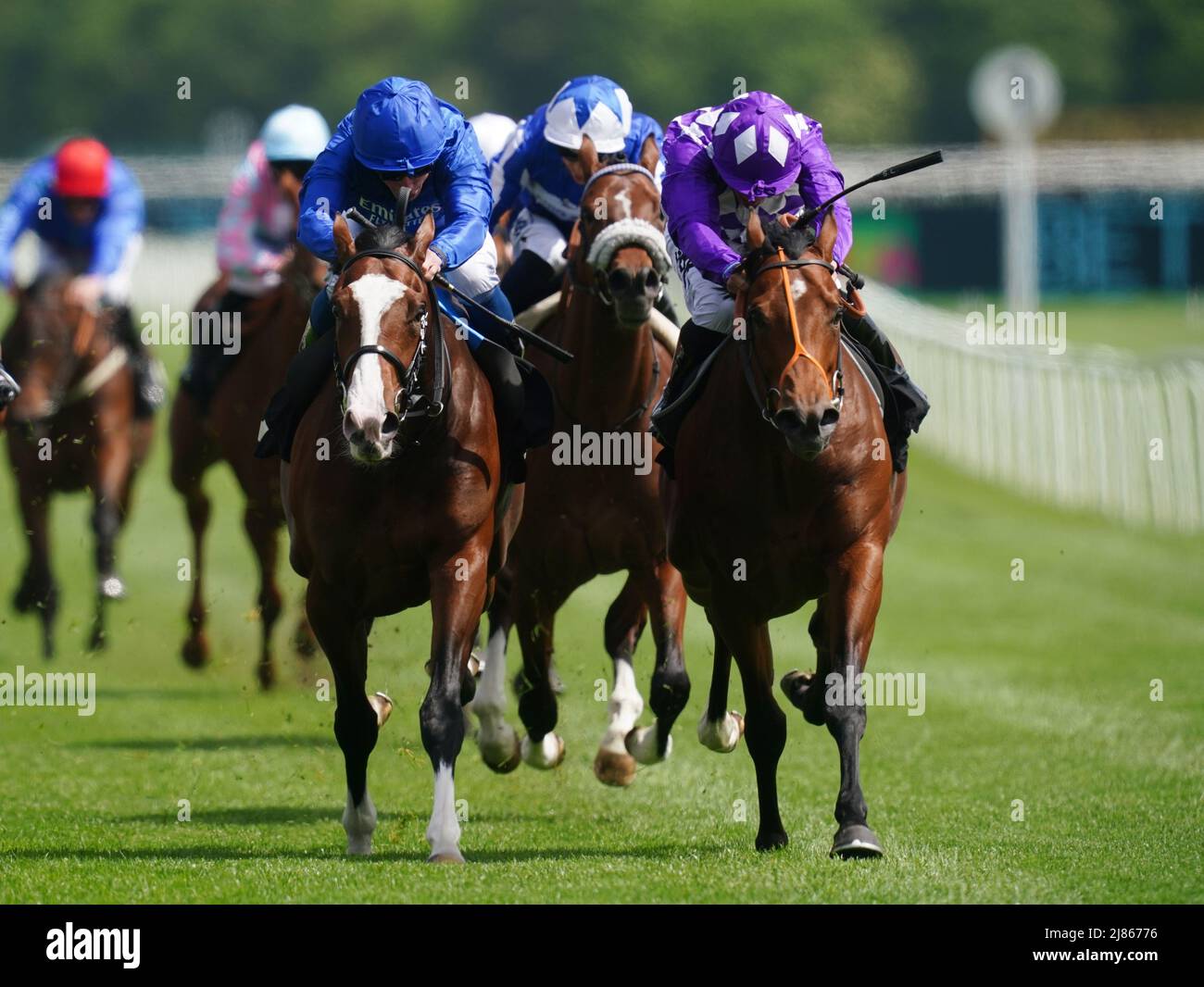 Dark Thirty ridden by Sean Levey (right) goes on to win The Starlight ...