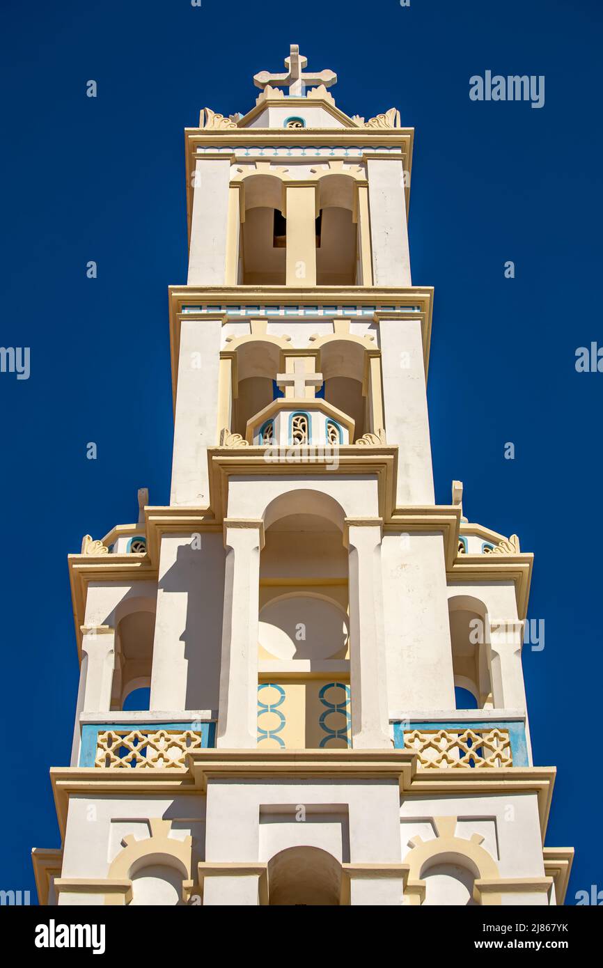 Chalki town center on Chalki island, Dodecanese islands Stock Photo - Alamy