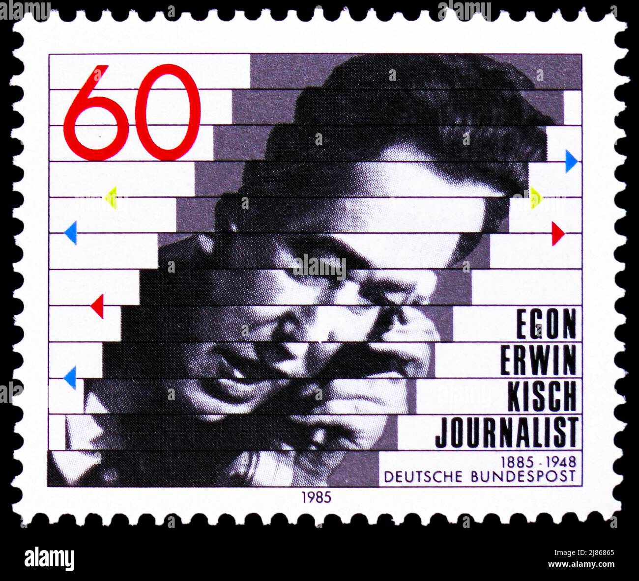 MOSCOW, RUSSIA - APRIL 10, 2022: Postage stamp printed in Germany shows ...