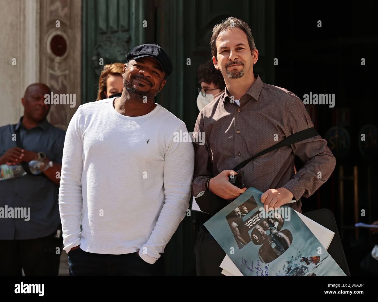 Venice, Italy. 13th May, 2022. Filming of the film Lift produced by ...