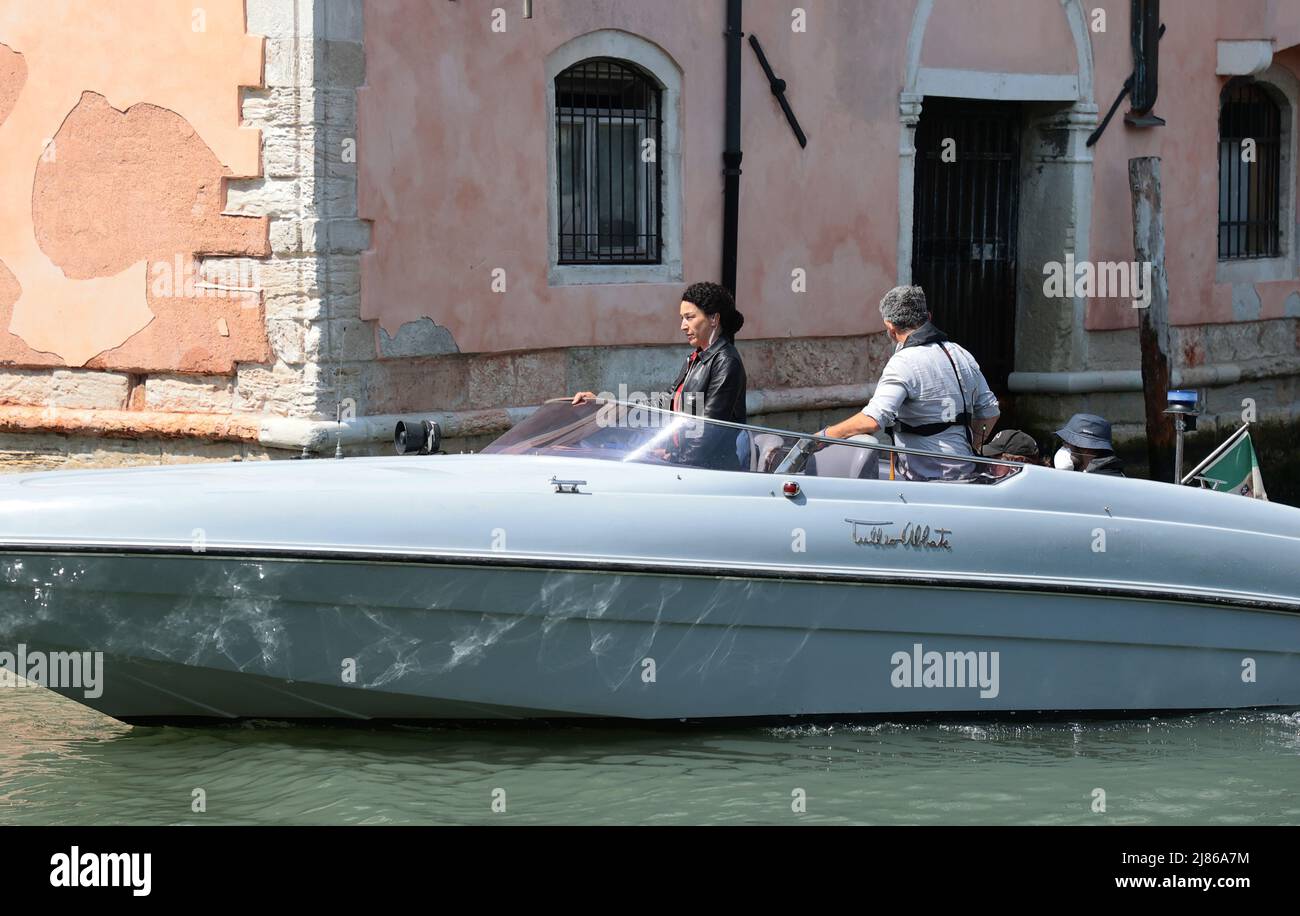 Venice, Italy. 13th May, 2022. Filming of the film Lift produced by ...