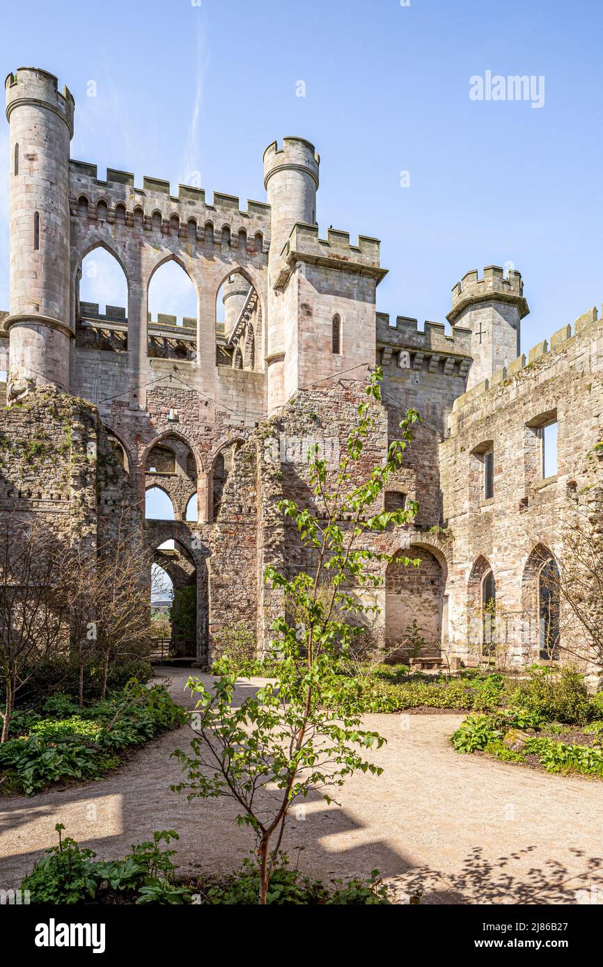 Lowther Castle in the English Lake District National Park near Penrith ...