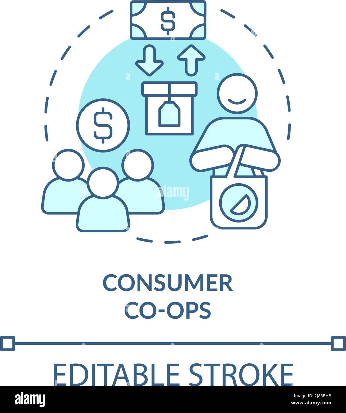 Consumer co-ops turquoise concept icon Stock Vector Image & Art - Alamy Consumer co-ops turquoise concept icon Stock Vector Image & Art - Alamy