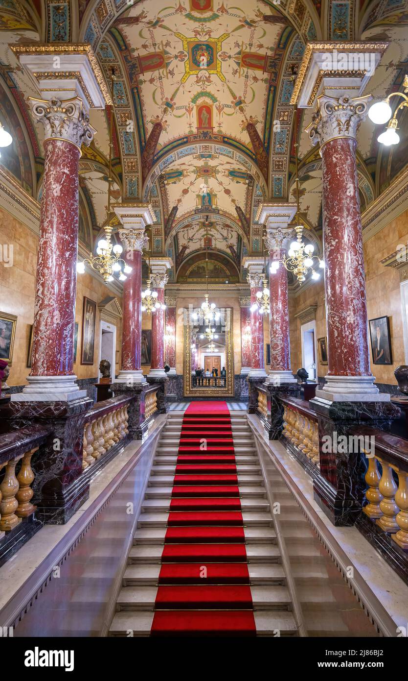 Budapest, Hungary. Interior of the Hungarian Royal State Opera House ...