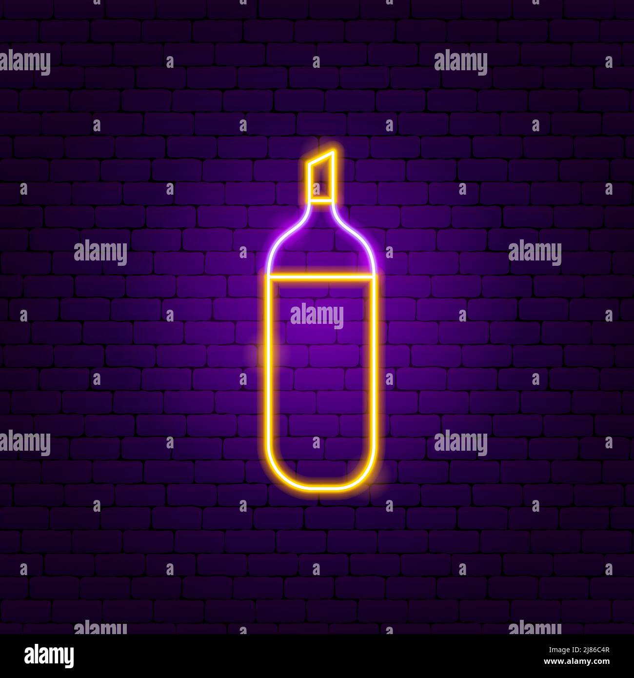 Marker Neon Sign. Vector Illustration of Color Promotion Stock Vector ...