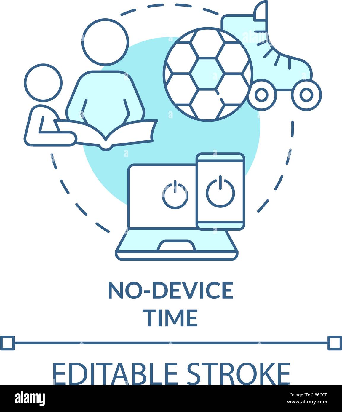 Family screen time management hi-res stock photography and images - Alamy