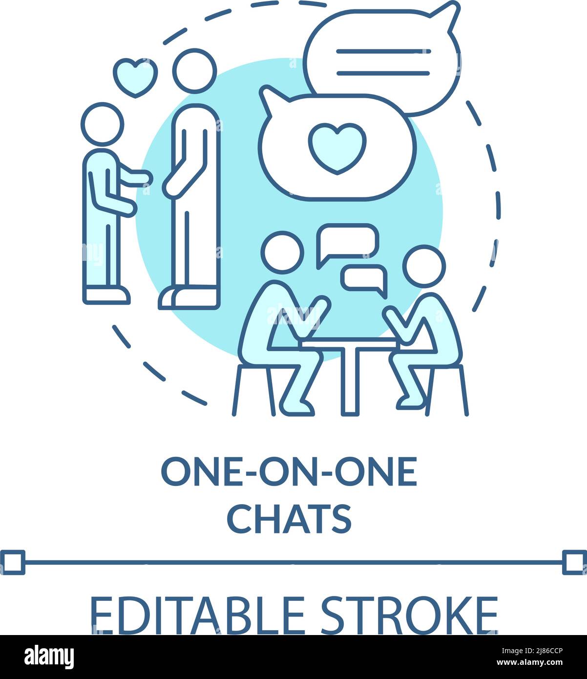 One to one interaction Stock Vector Images - Alamy