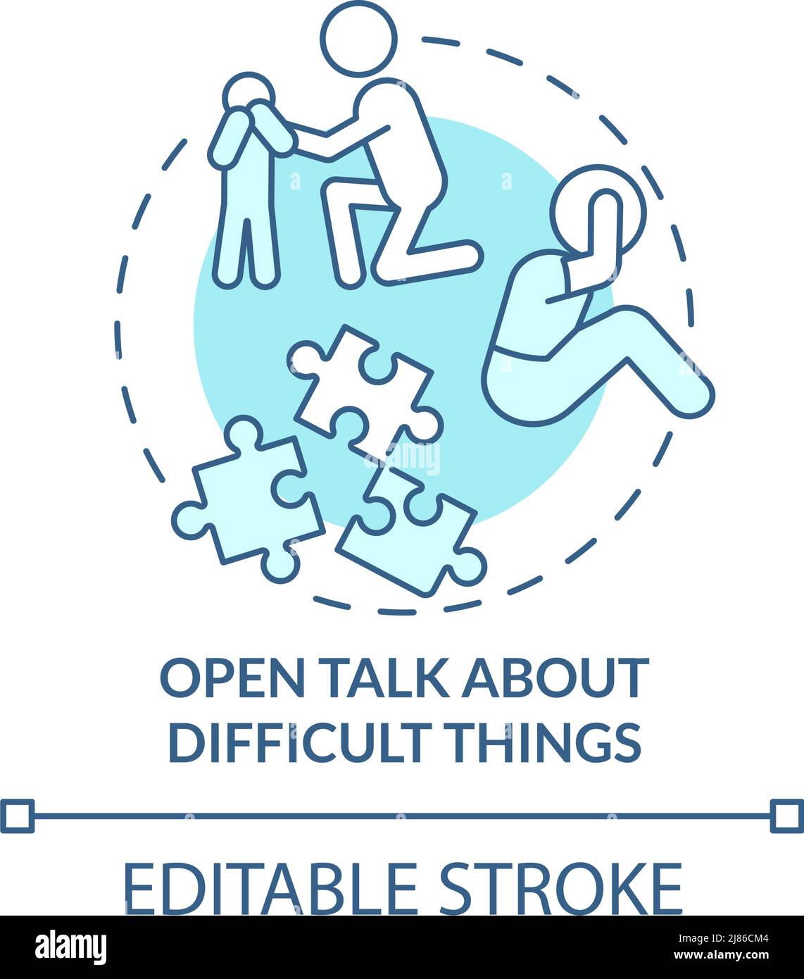 Difficult conversation Stock Vector Images - Alamy