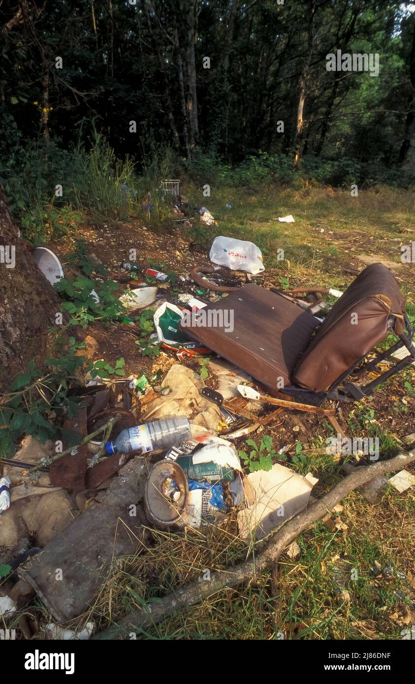 Roadside dump, France Stock Photo - Alamy