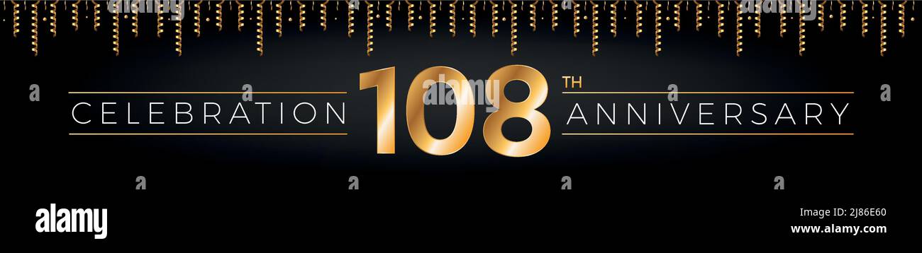 108 years birthday Stock Vector Images - Alamy