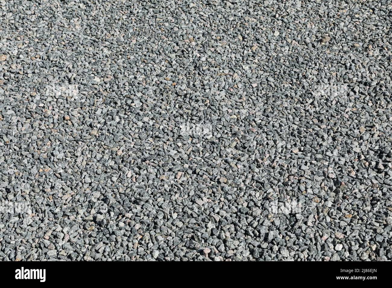 Sidewalk only with compacted crushed stone, in a regular and flat ...