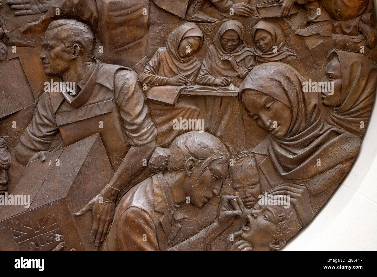 Iraq and Afghanistan Memorial on London Victoria Embankment Gardens ...