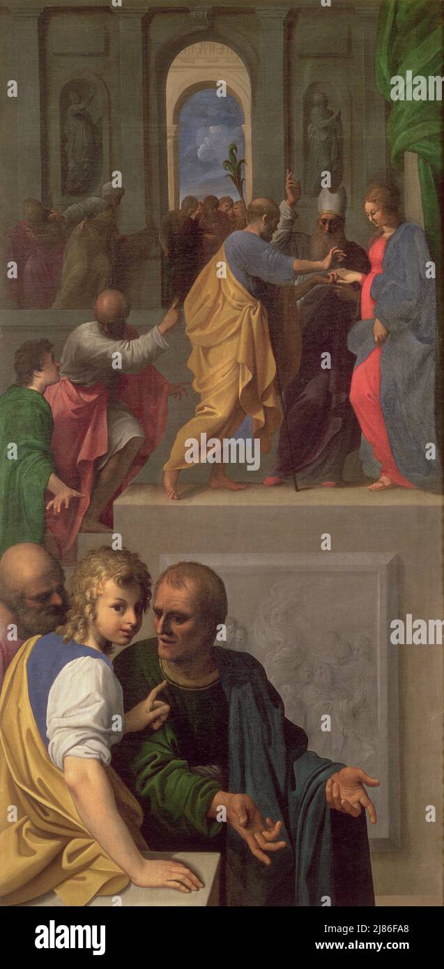 Marriage virgin schedoni bartolomeo c 1570 1615 hi-res stock ...