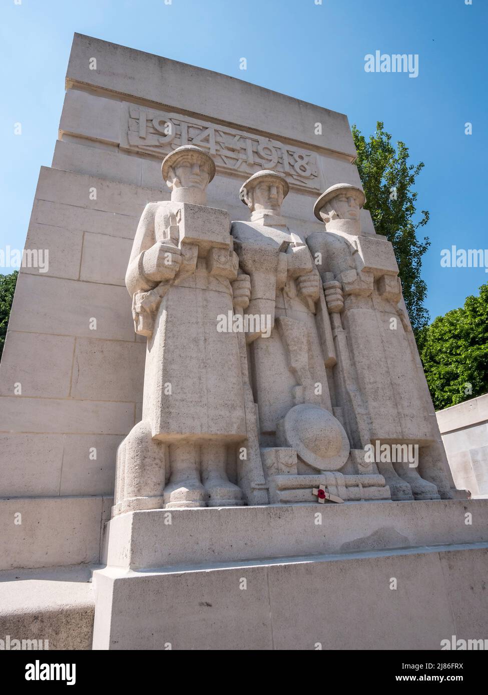 This is the CWGC WWI Soissons Memorial in the French town of Soissons ...