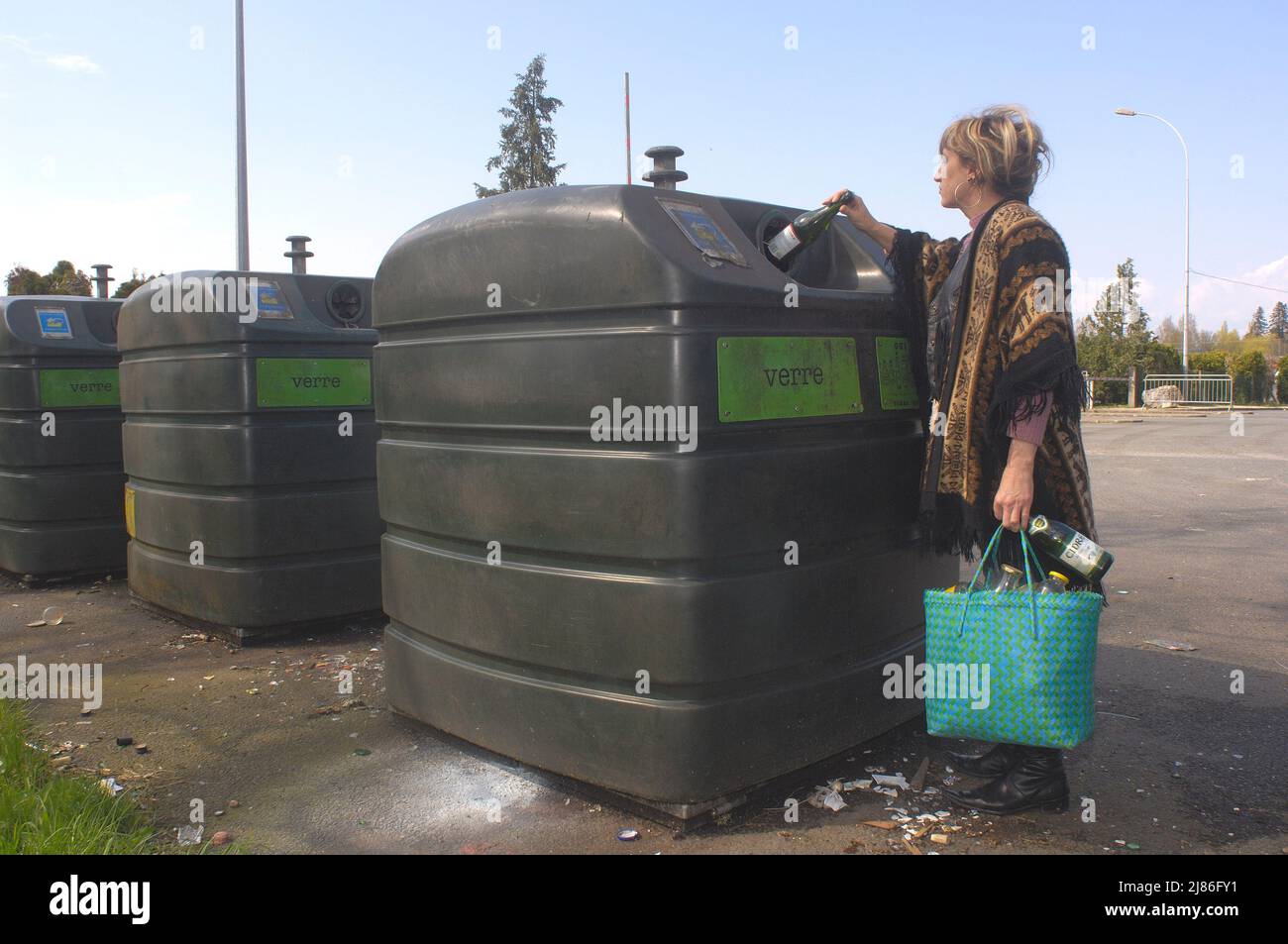 Selective sorting of the waste Poitou france Stock Photo - Alamy
