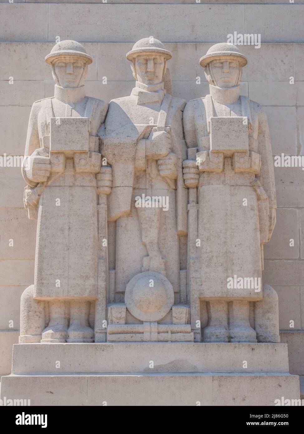 This is the CWGC WWI Soissons Memorial in the French town of Soissons ...