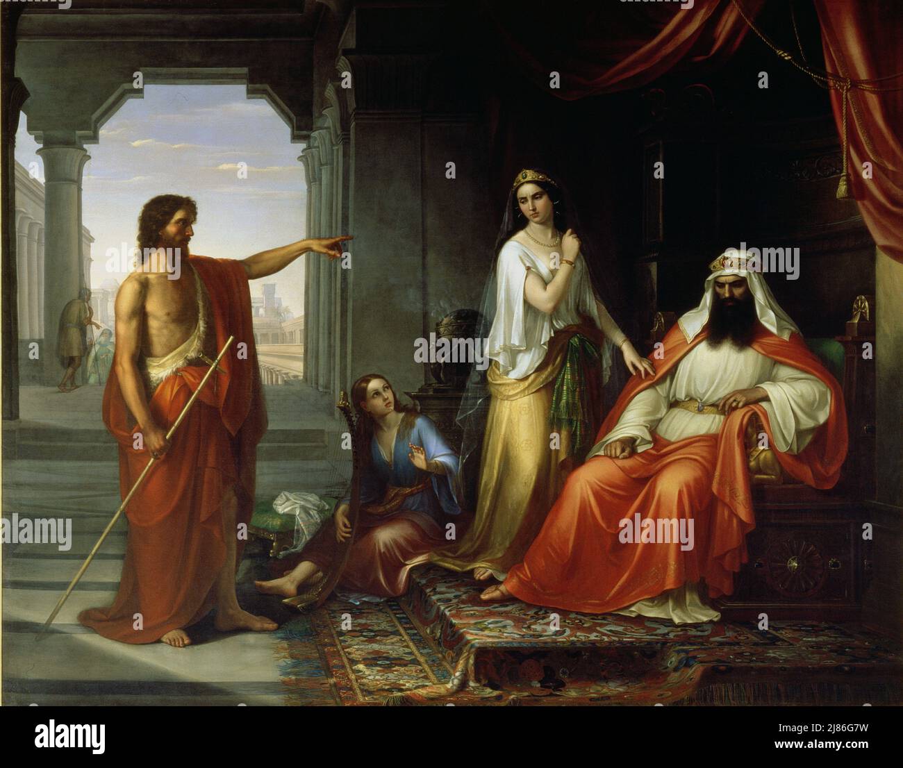 Madonna and Child with St. Sebastian (panel) by Lodi, Giovanni Agostino ...