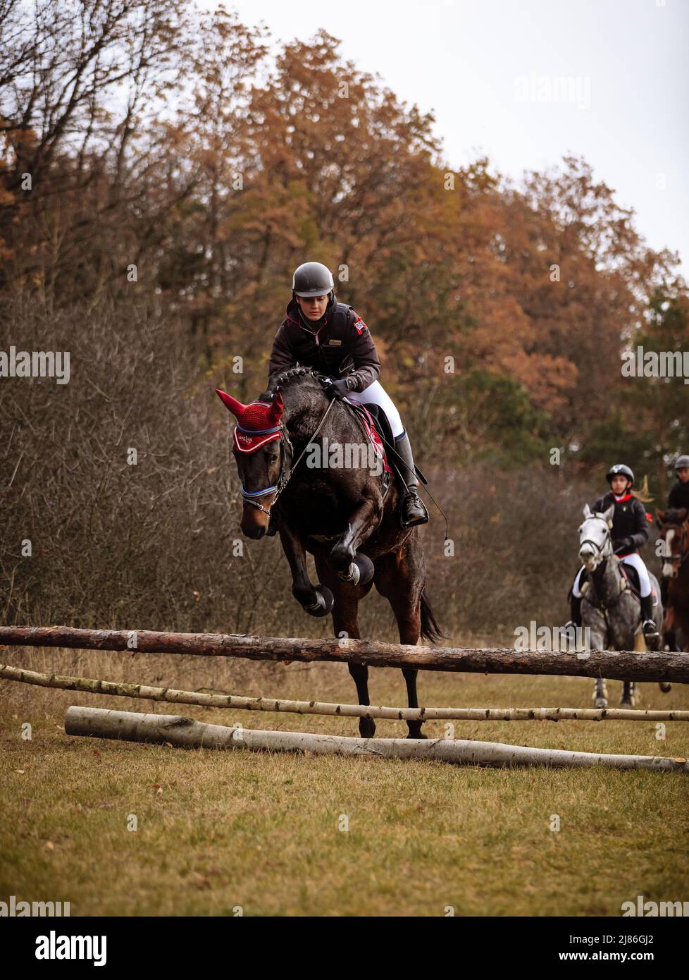 St. Hubertus ride in fall - hunt of fox Czech republic Stock Photo - Alamy
