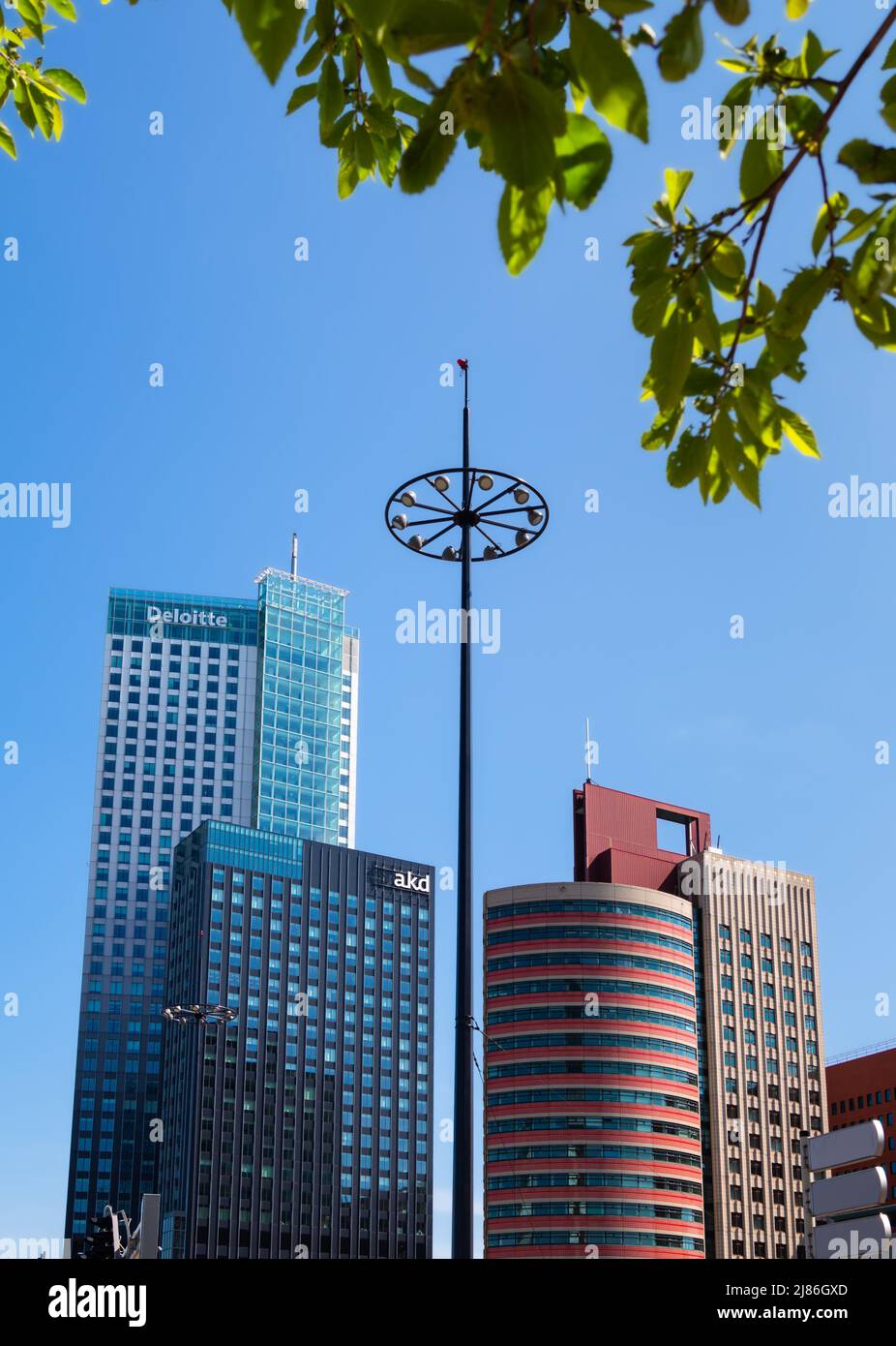 Rotterdam, Netherlands - April 28, 2022: Office buildings and ...