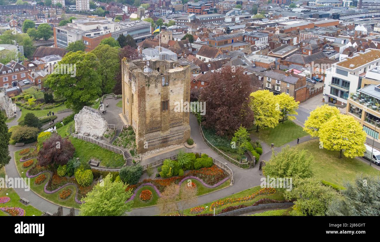 Aerial view of Guilford Castle, Surrey, England Stock Photo - Alamy
