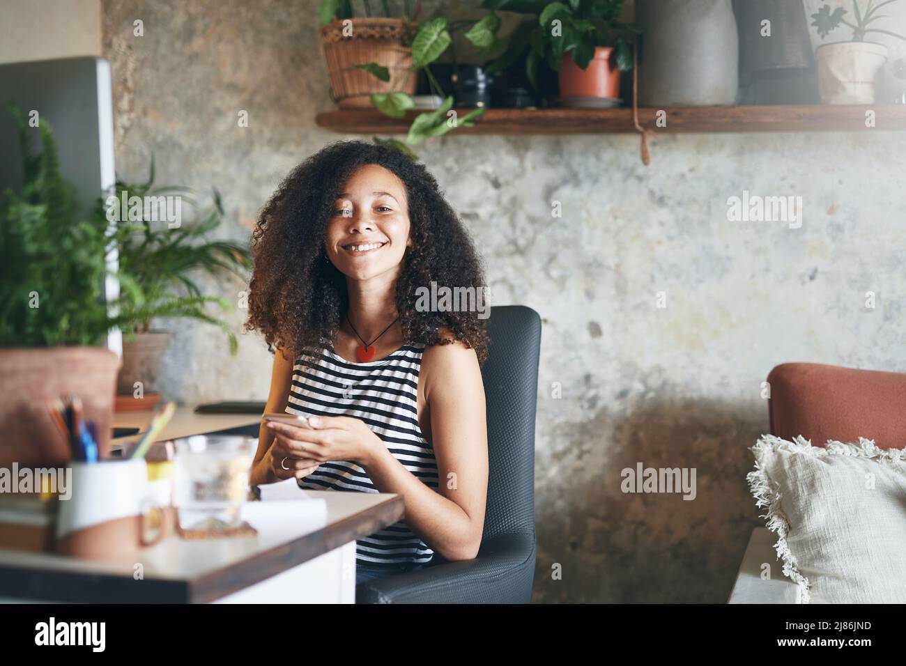 African businesswoman working from home hi-res stock photography and ...