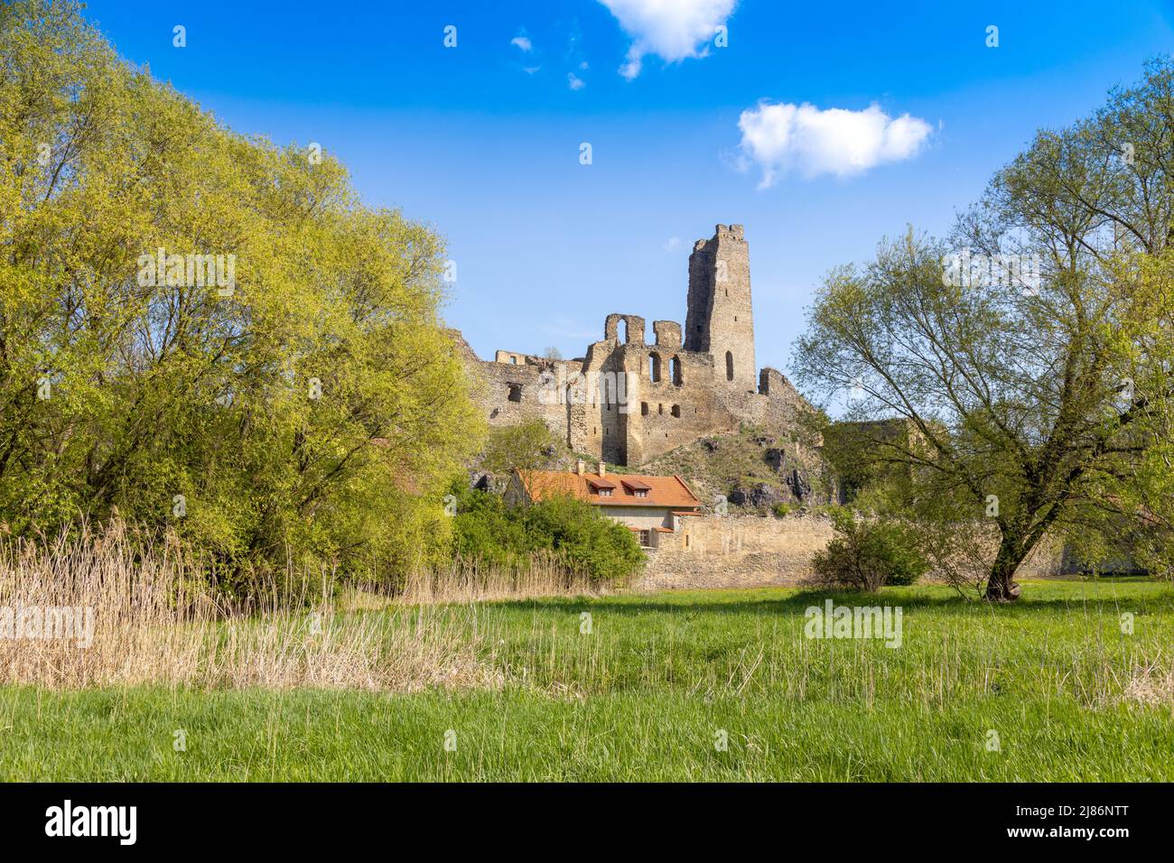 Okor castle ruins hi-res stock photography and images - Alamy