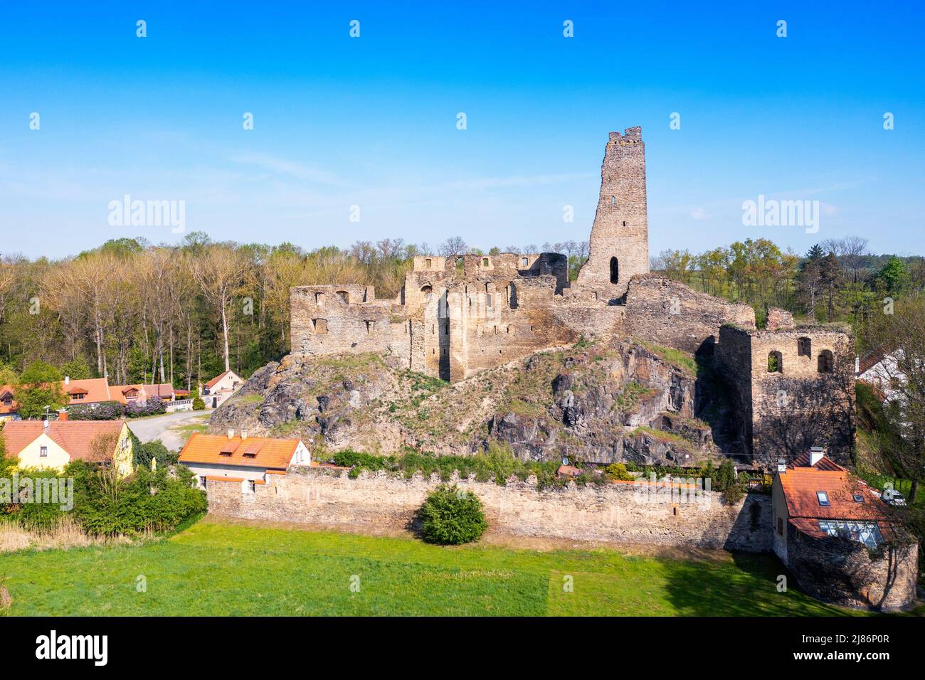 Okor castle ruins hi-res stock photography and images - Alamy