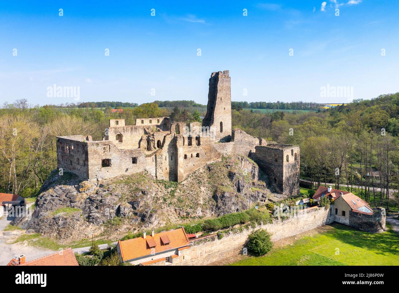 Okor castle ruin hi-res stock photography and images - Alamy