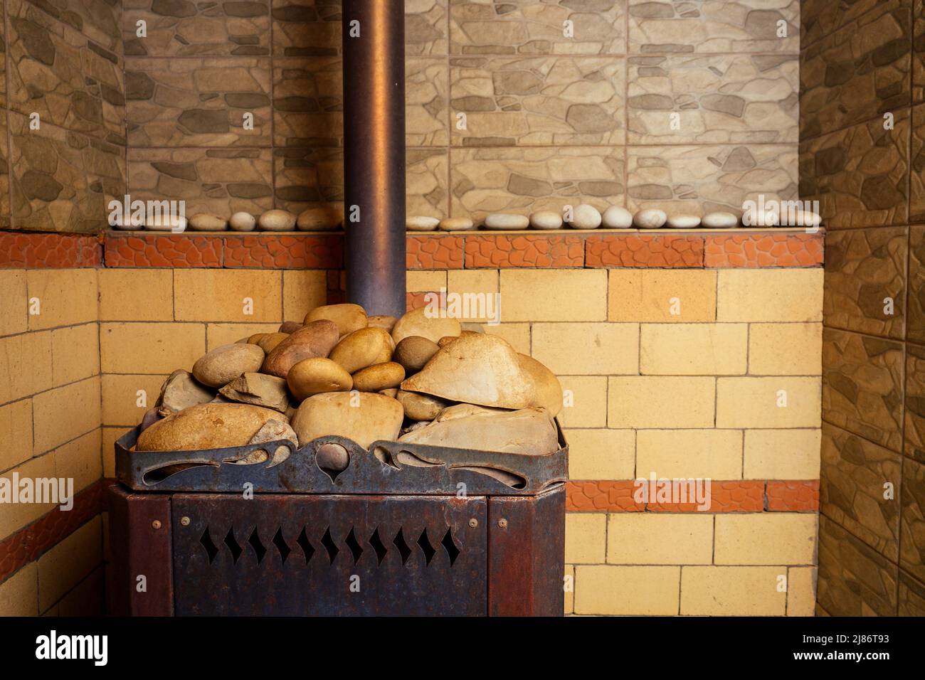 big and sweet tradition russia banya interior Stock Photo - Alamy