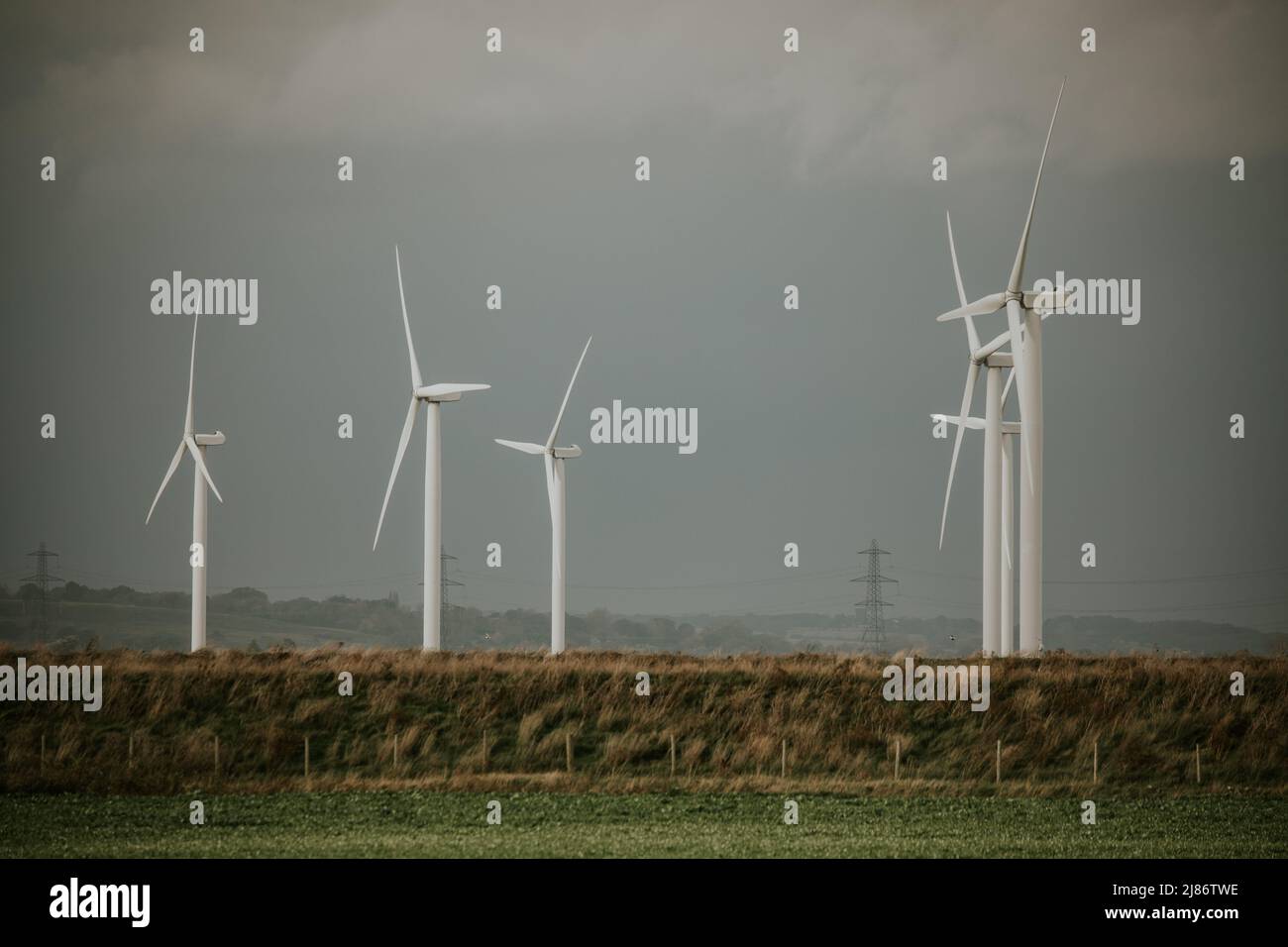Little Cheyne Court Wind Farm, Kent, UK Stock Photo - Alamy