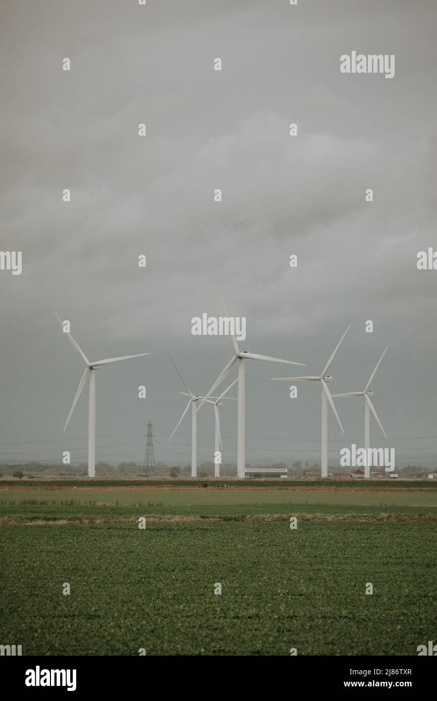 Little Cheyne Court Wind Farm, Kent, UK Stock Photo - Alamy