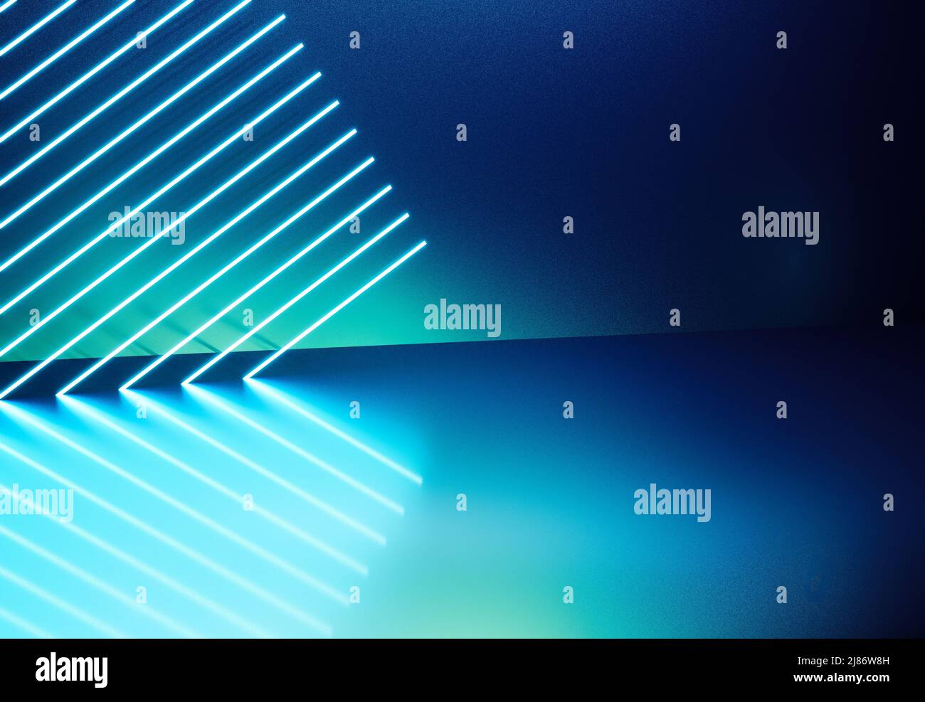 Abstract background in aurora theme, glowing white lines. 3d computer ...