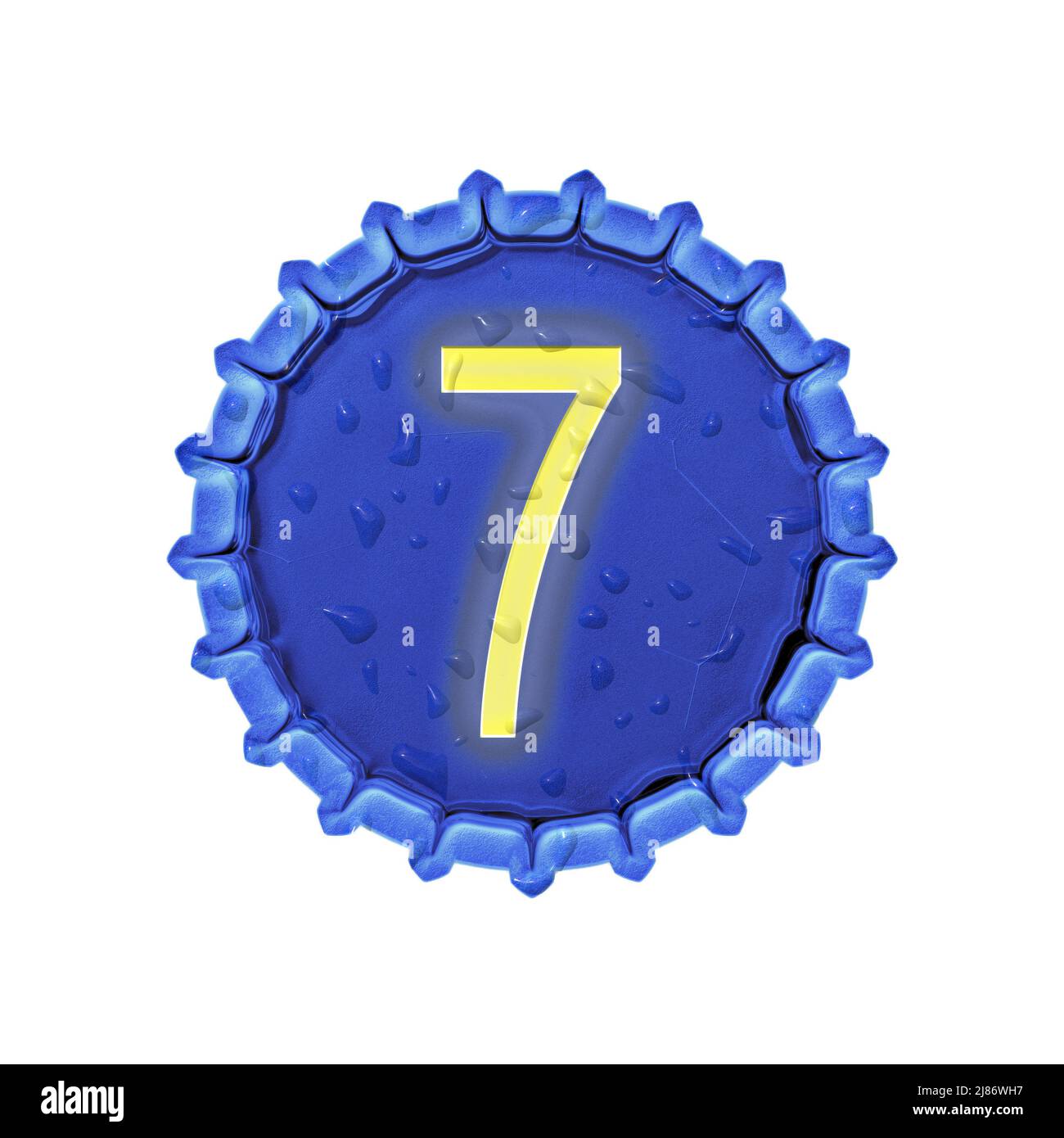 Blue Number 7