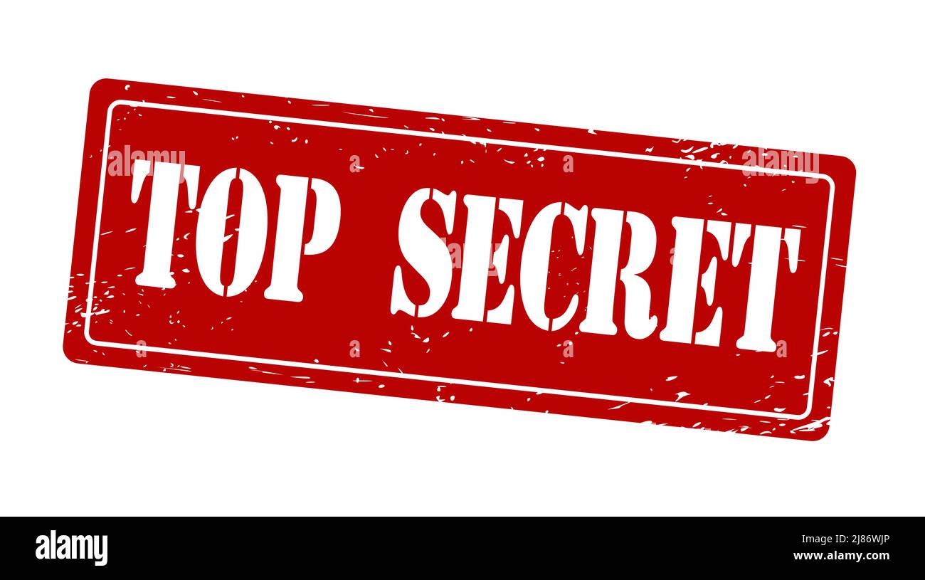Top secret red rubber stamp. Vector stamp illustration Stock Vector ...