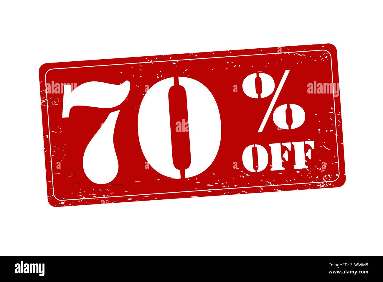 70 percent off discount - shopping deal rubber stamp. Vector stamp ...