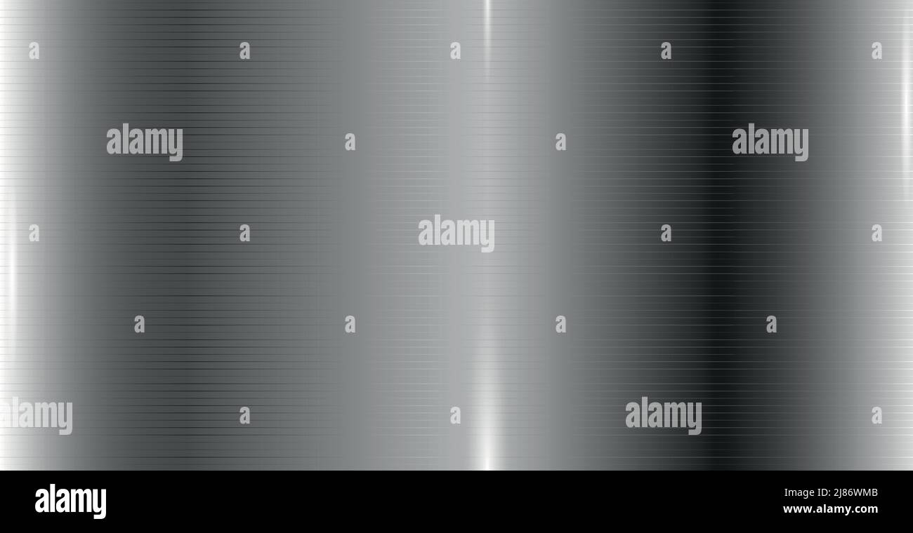 Panoramic steel background metal texture with highlights - Vector ...