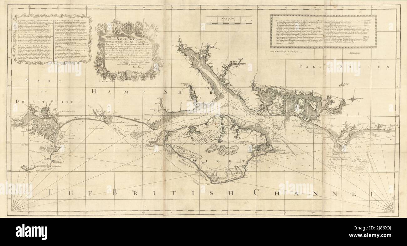 Isle of Wight, Solent, Hampshire East Dorset West Sussex coast. COLLINS ...