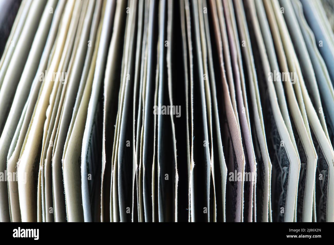 closeup of dollar banknotes on edge for design purpose Stock Photo - Alamy