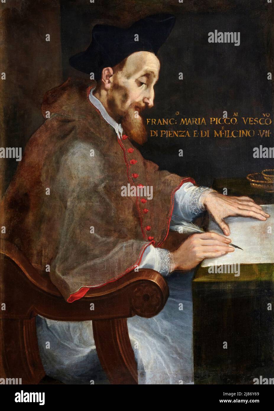 Ritratto del vescovo Francesco Maria Piccolomini - olio su tela ...