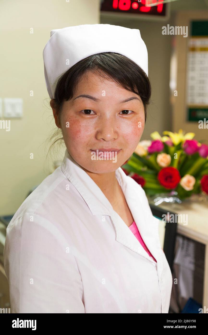 Nurse / nurses / female nursing medical staff, woman, in uniform on the ...