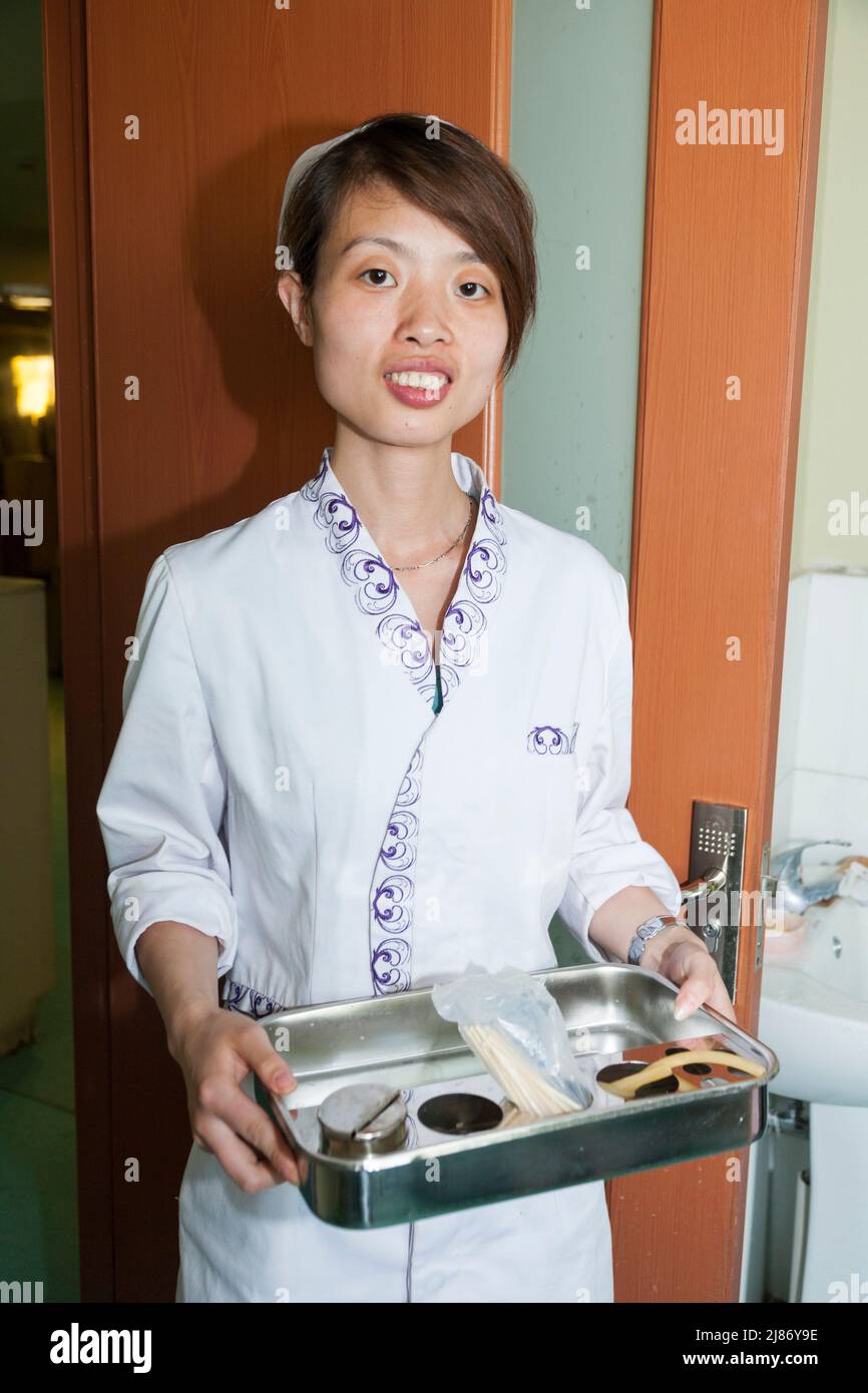 Nurse / nurses / female nursing medical staff, woman, in uniform on the ...
