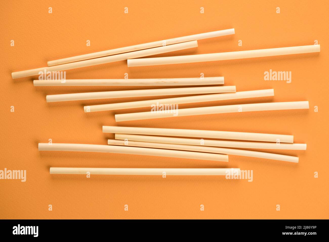 Natural biodegradable wheat drinking straws made of the stem of the ...