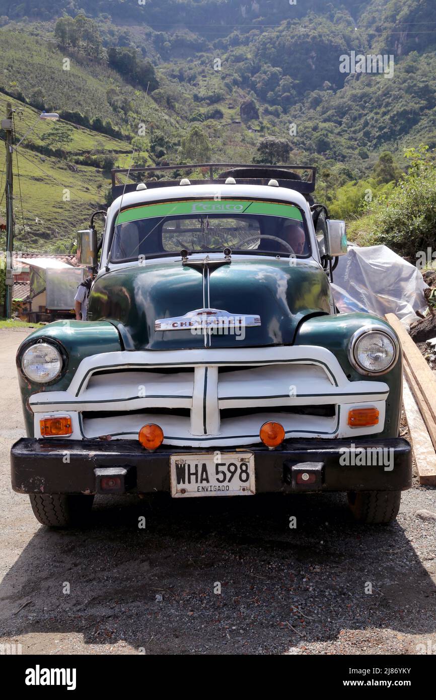 Antique Chevrolet Pick Up Truck in Coffee Hills of Antioquia Colombia ...