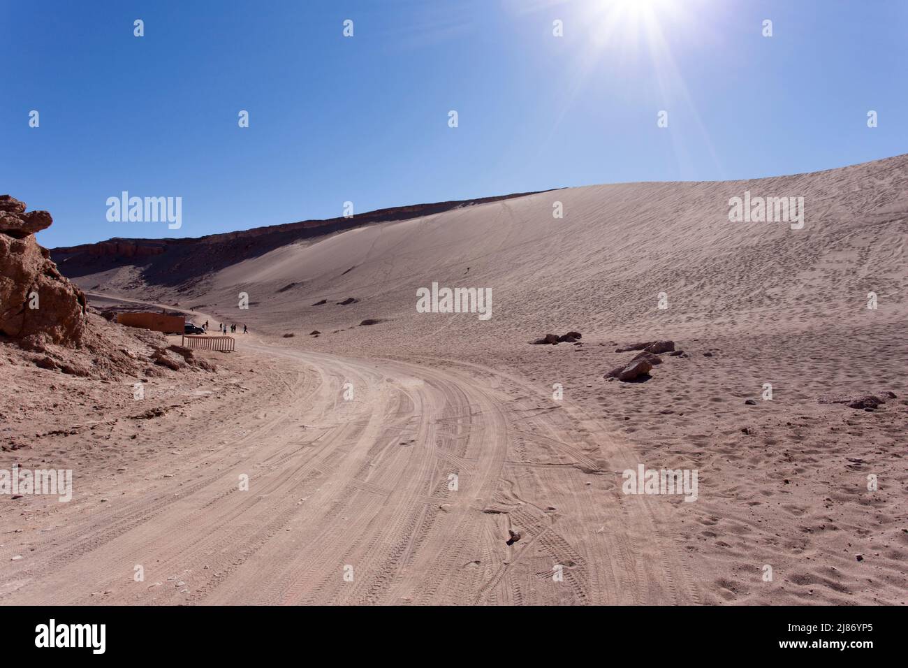 San Pedro de Atacama, Chile - August 14, 2019: view of mars valley in ...