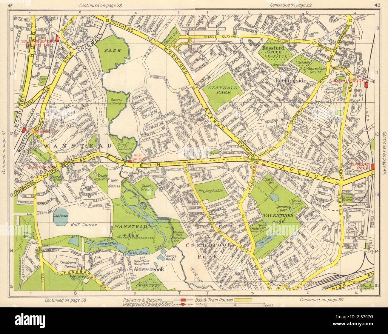 NE LONDON Wanstead Mossford Green Cranbrook Park Barkingside Woodford ...