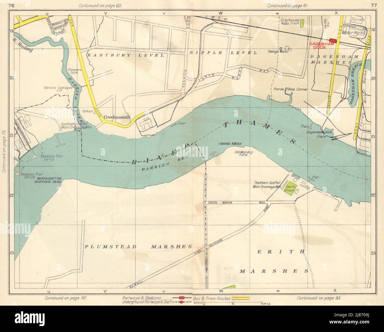 E LONDON. Creekmouth Plumstead/Dagenham/Erith Marshes Dagenham Dock ...
